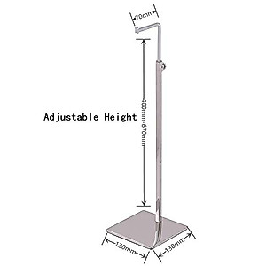 Adjustable Height Metal Handbag Stand Women Bags Handbag Display Stand Holder