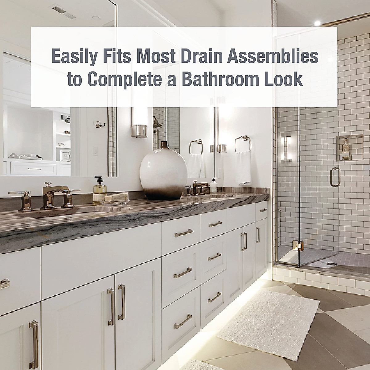 Bathroom Sink Pop-up Stopper Replacement for Lavatory Pop-up Drain Assembly, Polished Brass, 11044