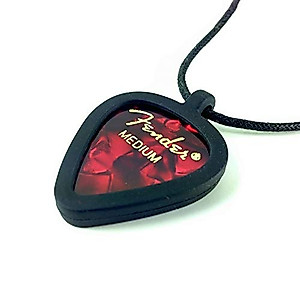 Pickbandz Necklace Silicone Guitar Pick Holder in Epic Black - Double Sided - Fits All - Fully Guaranteed - Rock What You Love With Pickbandz