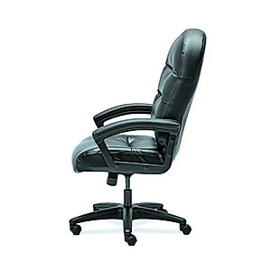 HON HON2095HPWST11T Pillow-Soft Executive High-Back Leather Computer Chair for Office Desk, Black (H2095), SofThread