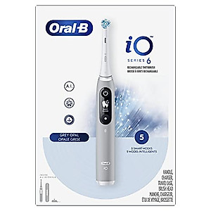 Oral-B iO Series 6 Electric Toothbrush with (1) Brush Head, Gray Opal