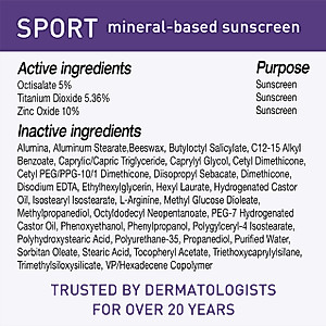 BLUE LIZARD Sport Mineral-Based Sunscreen Lotion - SPF 50+ - 5 oz