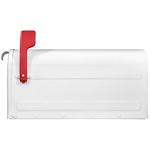 Architectural Mailboxes 7900W-10 MB2 Post Mount Mailbox, Large, White