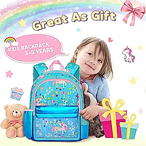 Neragron Toddler Backpack, Preschool Toddler Backpack for Kindergarten Elementary Kids 3-6, Mini Backpacks with Adjustable Padded Shoulder Straps(14 IN