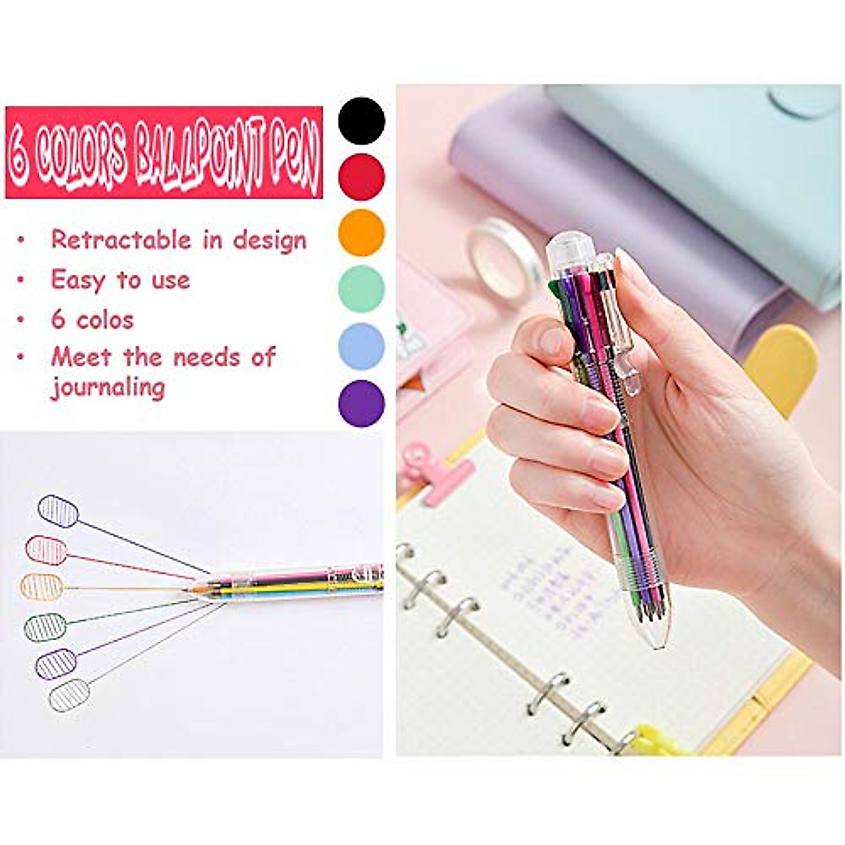 Reinvent Me D.I.Y. Planner,Personalize Notebook/Journal/Handbook/Planner/Diary with Fun Stickers,Embellishments,Loose-leaf papers,Paper Clips etc. (blue,replace with new gifts)