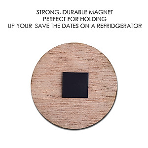 Save The Date Wood Magnet | Personalized Wood Magnet | Wood Save The Date | Wedding Announcement Magnets | Save The Magnet | Wedding Save The Date| Wooden Save The Date Magnets, 15 pc