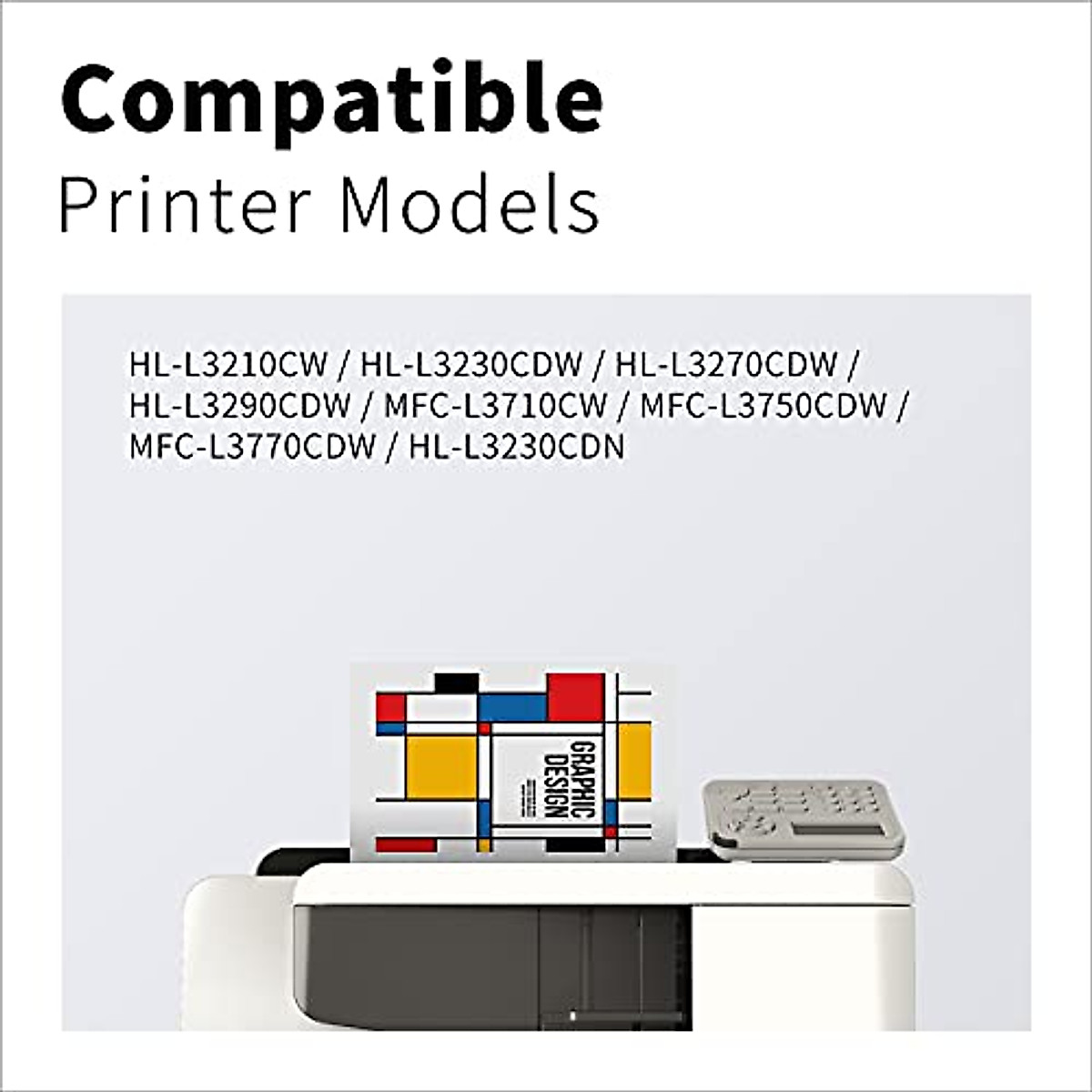 TN227 TN-227BK/C/M/Y High Yield LemeroUexpect Compatible Toner Cartridge Replacement for Brother TN227 TN-227 TN227BK TN223 for MFC-L3770CDW HL-L3270CDW HL-L3290CDW MFC-L3750CDW HL-L3210CW Printer, 5P