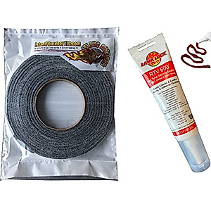 LavaLock Smoker Sealer High Temp BBQ Gasket & Adhesive Smoker lid Door Tape GL-1/2 & LL3R