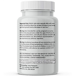 Finanutride Natural DHT Blocker & Hair Growth Capsules - Prevent Hair Loss, Stimulate Follicles, Proprietary Regrowth Treatment