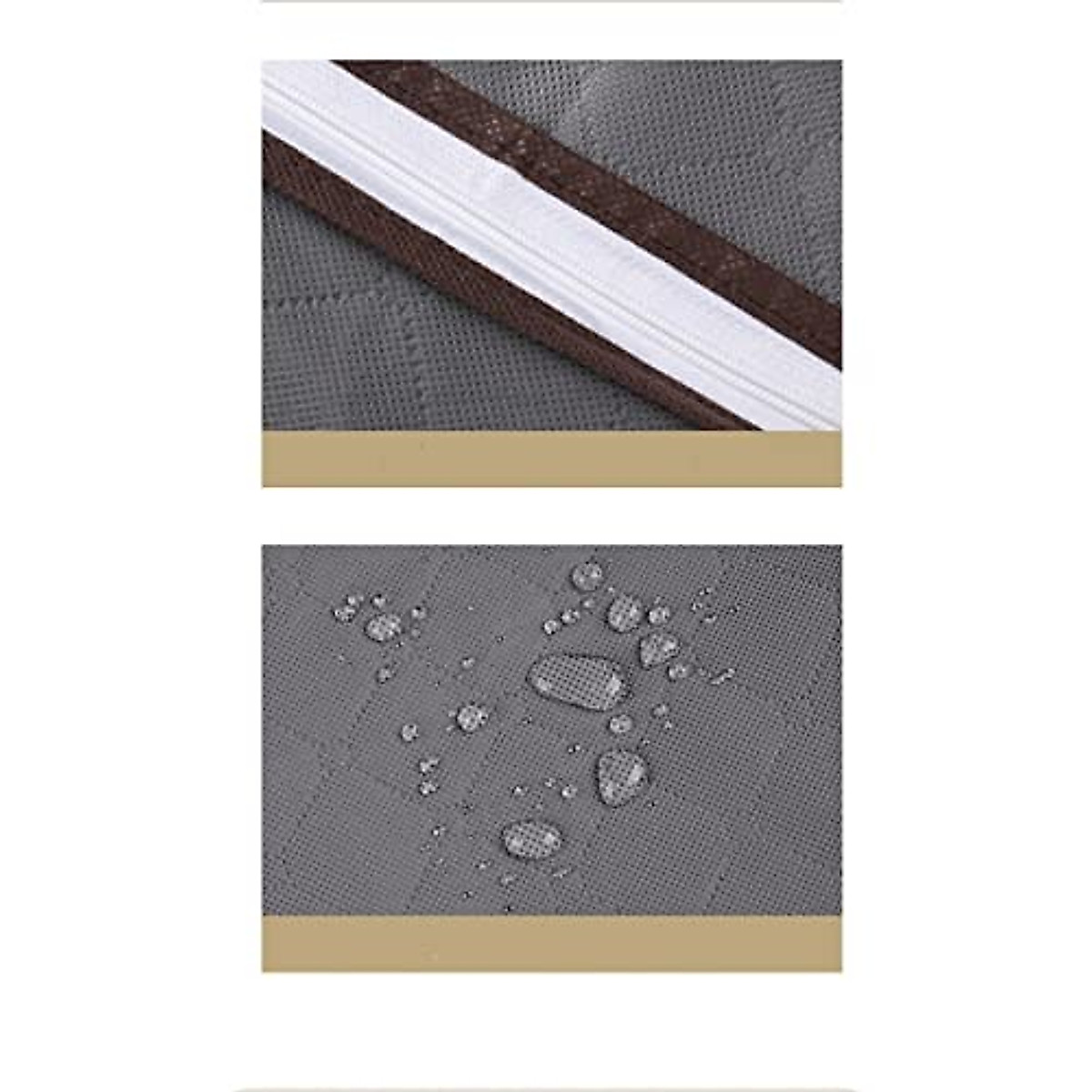 RIIOO Storage Container/Quilt Storage Bag/Large, Medium and Extra Large 3 Sets, Suitable for Storing Room Clothes and Quilts (Gray)