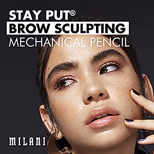 Milani Stay Put Brow Sculpting Mechanical Pencil - Espresso (0.01 Ounce) Cruelty-Free Long-Lasting Eyebrow Pencil that Defines and Shapes Brows