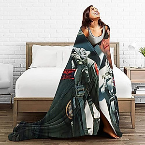 Comfortable Ultra-Soft Micro Fleece Blanket,Tom Cruise Fleece Blankets for Sofa Bed Travel 80"X60"