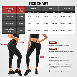 Walifrey Leggings for Women, High Waisted Buttery Soft Leggings for Women Gym Yoga Workout (Black SM)