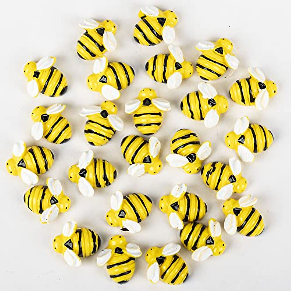 Gyufise 25Pcs Bumble Bee Cupcake Toppers Oh Babee Cupcake Picks Oh Baby Cake Decoration for Bee Theme Baby Shower Kids Birthday Party Decorations Supplies