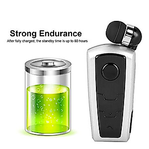 F910 Retractable Bluetooth Earphone Business Lavalier Earphone Sports Bluetooth Headset Voice Prompts Call Vibration Bluetooth V4.1 Anti-Lost