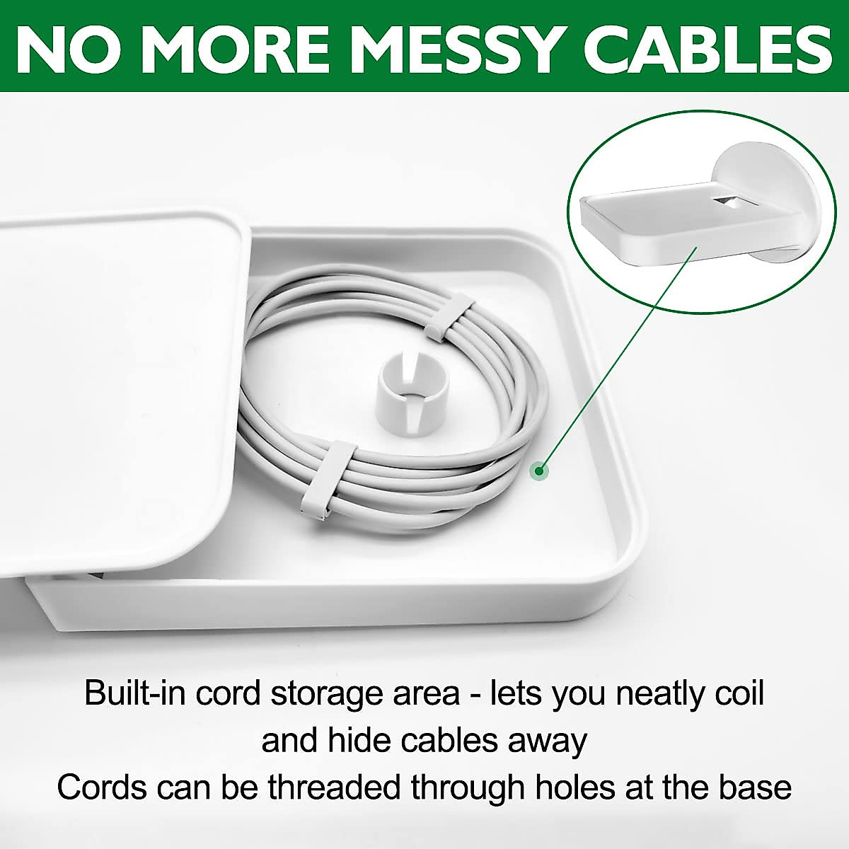 BELIEFLUO Outlet Shelf Holder, Bathroom Decor with Built-in Cable Management,A Space Saving Solution for Homepod Mini,Google Home/Echo/Smart Speakers/Electric Toothbrush/Cell Phone (Universal)…