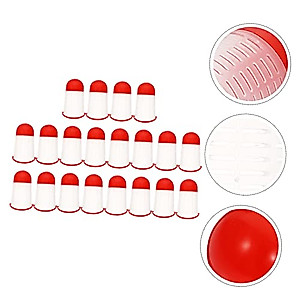 GAFOKI 60pcs Bait Feeders Tool Holder Badminton Cages White Accessory for Tackle Practical Feeding Basket Feeder Tools Crab Tackles Cage Fish Outdoor Shape Thrower Lure Fishing