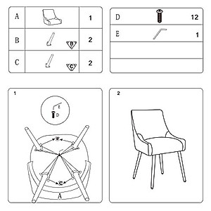 CangLong Velvet Upholstered Dining Chair for Dining Room Accent Leisure Side with Metal Legs, Pink