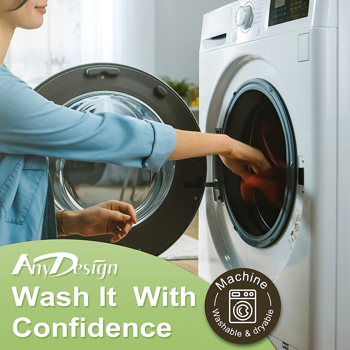 AnyDesign Easter Kitchen Towel 18 x 28 Green White Buffalo Plaids Dishcloth Easter Bunny Rabbit Gnome Cloth Tea Towel Spring Decorative Hand Towel for Bathroom Kitchen Home Cooking Baking, 4Pcs