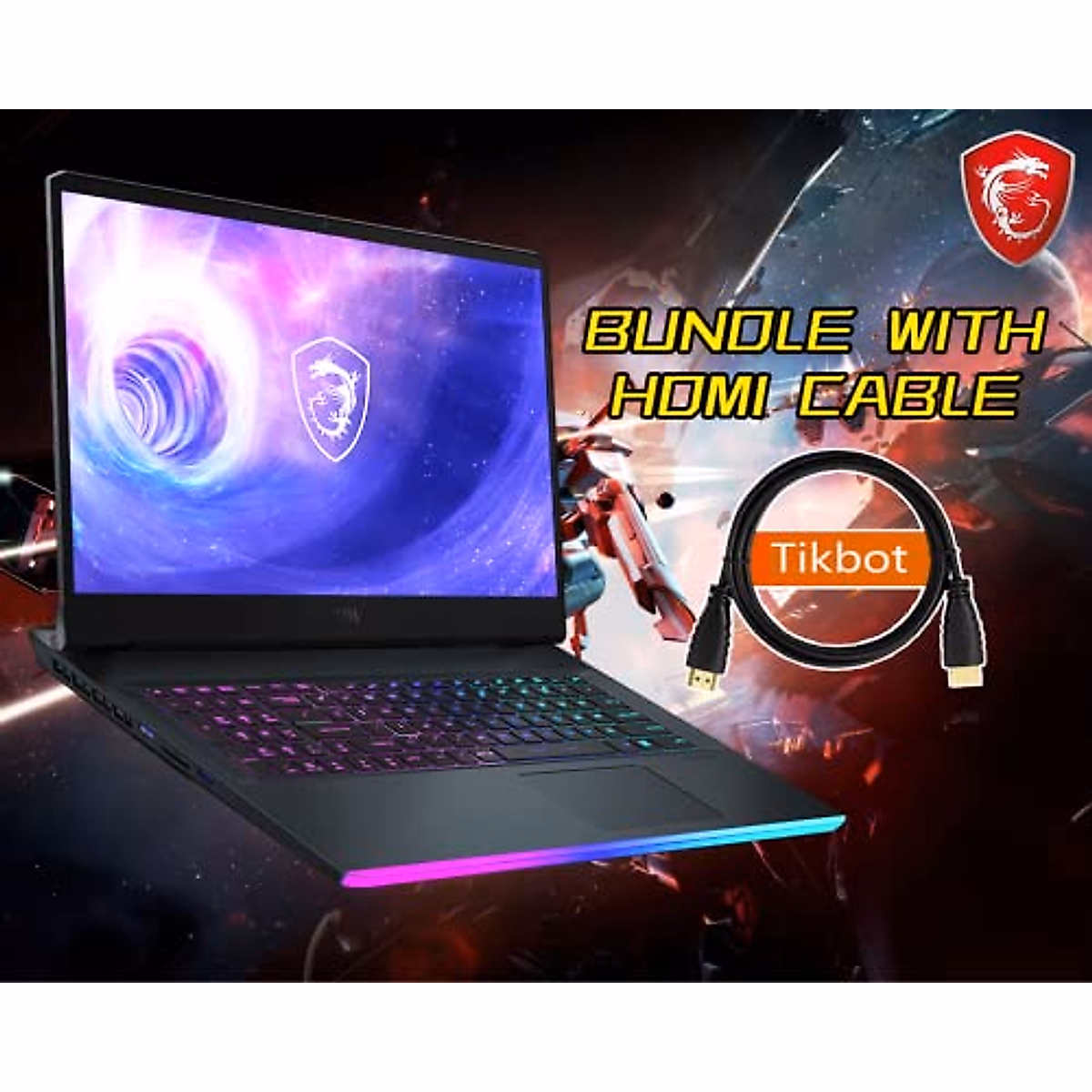 MSI GE76 Raider Gaming Laptop - 12th Gen Intel Core i9-12900H - GeForce RTX 3060 MUX TGP 140W - 17.3" 144HZ 1080p – 99.9WHr w/HDMI (64GB RAM | 1TB PCIe SSD)