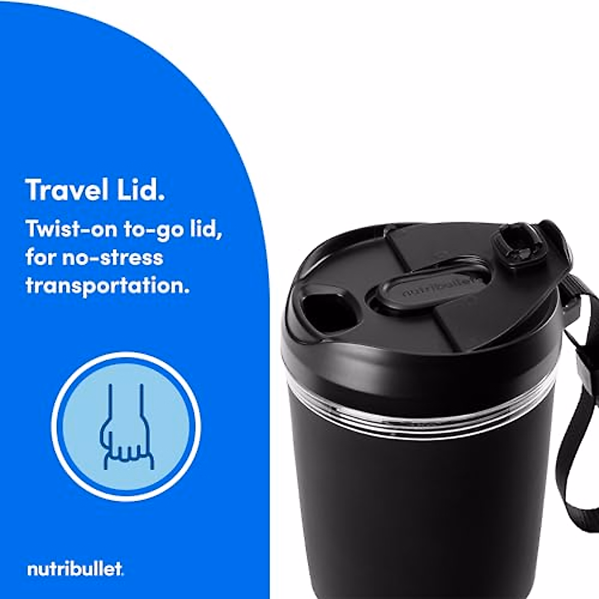 nutribullet Flip Portable Blender with Tritan Cup, Black, NBPB10350