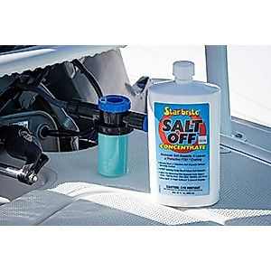 STAR BRITE Salt Off Concentrate Kit - Ultimate Boat Salt Remover & Marine Engine Flush - 32 OZ. with Applicator - Perfect for Outboard Motor Flush & Washing Salt Deposits Away (094000)