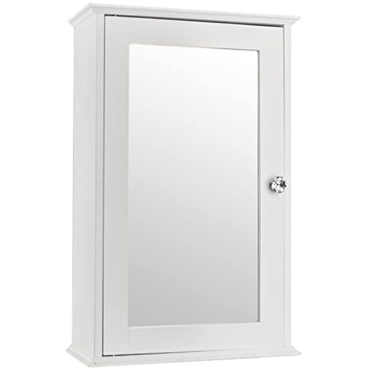 Mirror Bathroom Medicine Cabinet, Bathroom Storage Cabinet, Wall Mounted Bathroom Cabinet with Mirror Door and Shelves,Wooden Hanging Wall Mirror Cabinet for Bathroom, Toilet Vanity Cabinet Organizer