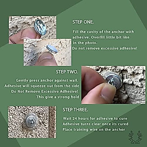 50-Piece Anchors for Trellis, Vine, Wall Climbing Plants, Lighting Strip (50)