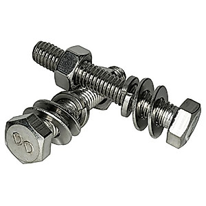 Sign Post Mounting Hardware Set - Stainless Steel - Weather Proof - Rust Proof - For Stop Signs, Traffic Signs, Handicap Signs, Private Property and Other Signs Attached to U-Channel and Sign Posts. Sold by Duty Driven, a US veteran owned and operated com