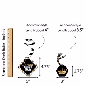 Big Dot of Happiness Prom - Prom Night Party Hanging Decor - Party Decoration Swirls - Set of 40