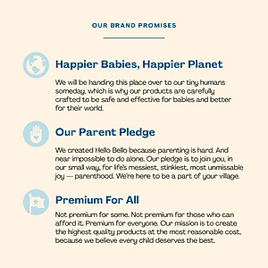 Hello Bello Bubble Bath - Gentle Hypoallergenic Formula for Babies and Kids - Vegan and Cruelty-Free - Fragrance Free - 10 fl oz