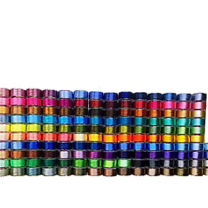 100 Pcs/Colors Prewound Sewing Bobbins Thread Sewing Machine Thread Kit Size A
