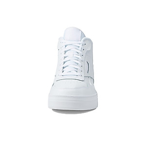 Reebok Women's Court Advance Bold High Sneaker, Footwear White/Footwear White/Footwear White, 9