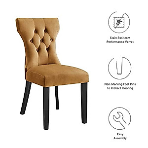 Modway Silhouette Dinning Chair, Cognac
