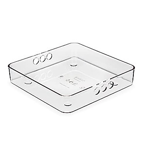Yumbox Chop Chop Clear Square Serving Tray - Coordinate with Yumbox Chop Chop Food Prep Collection