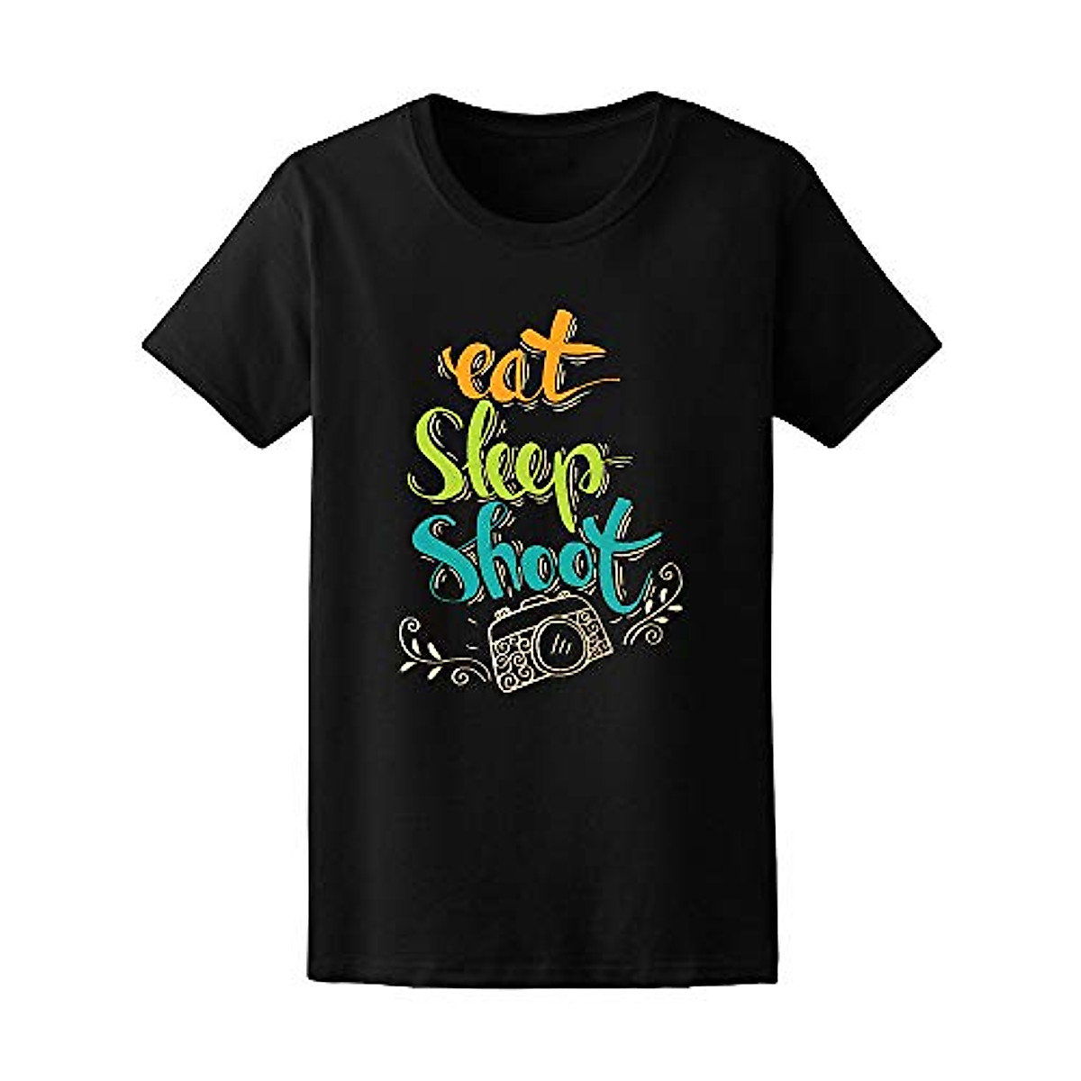 Eat Sleep Shoot Photo Camera Doodle Tee - Image by Shutterstock