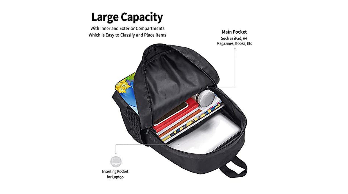 Funny 16 Inch Backpack for Travel and Sports
