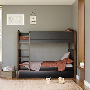Babyletto Universal Twin Storage Trundle Bed in Black