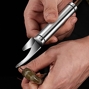 Cabilock Shrimp Deveiner Tool Efficient Shrimp Peeler Cleaner Seamless Shrimp Back Intestines Cutter Seafood Tool