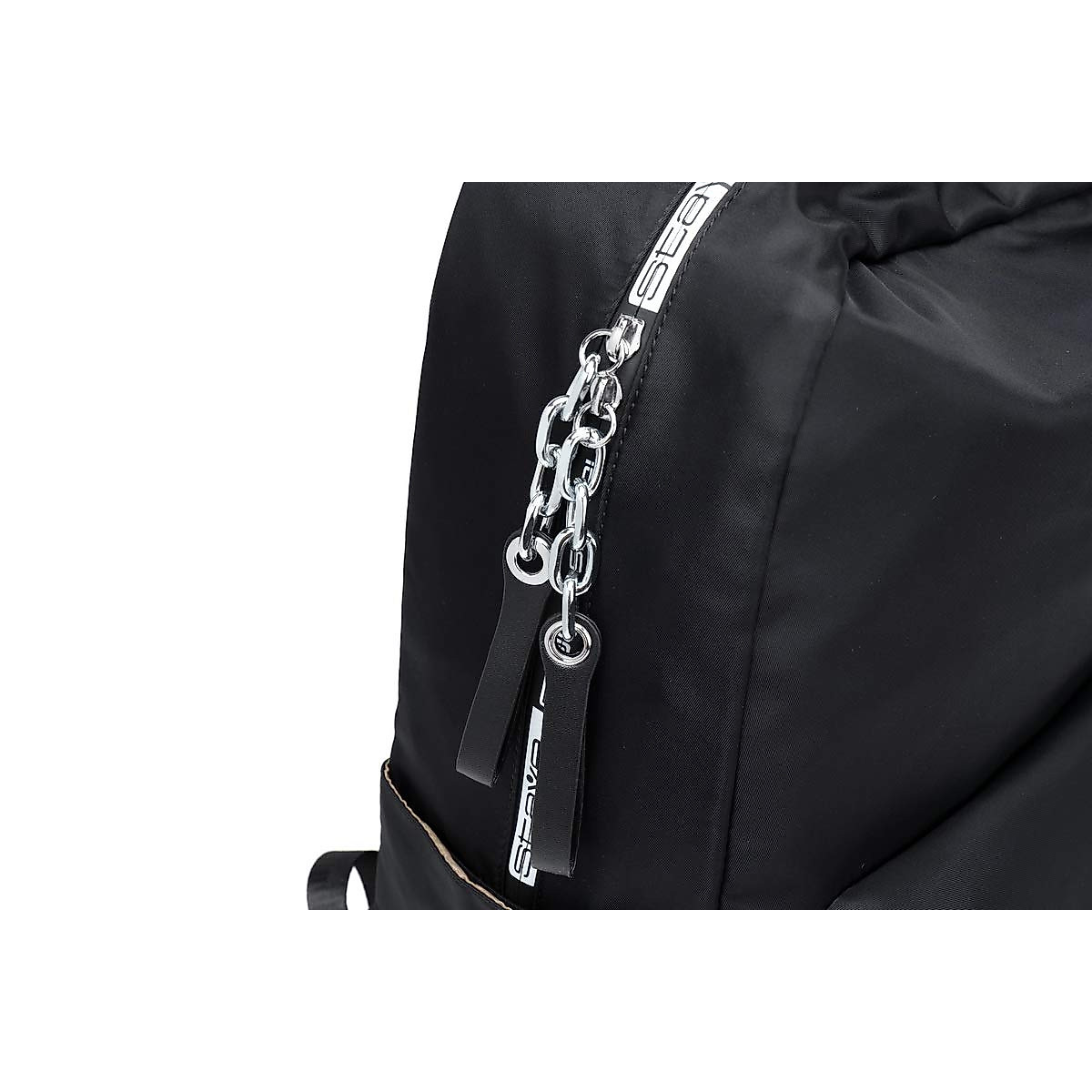 Acmebon Girl College Backpack Classic Solid Color Backpack Simple Casual Bag Black