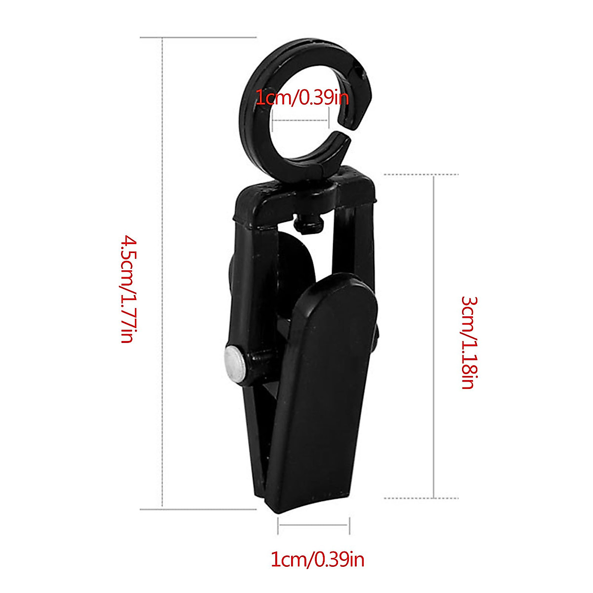 Small Curtain Clip Rotatable Plastic Hook Plastic Towel Clip Hat Clip Shoe Clip Multipurpose Curtain Hangers for Hats Multipurpose Small Curtain Clip