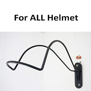Strong Iron Rack for Electronic Helmet Wall Mounted | Helmet Storage Display | Helmet Collection Wall Hanger Stand | No Helmet