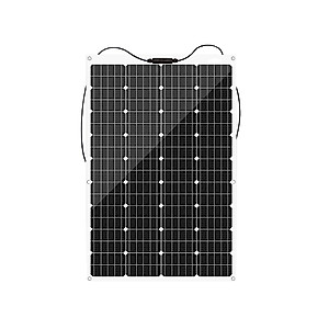 AUECOOR Solar Wind Hybrid System: 400W Wind Turbine Generator+ 120W Flexible Monocrystalline Solar Panel for Off Grid 12V Battery Charging