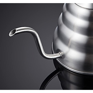 Beeca Pour Over Coffee Kettle with Thermometer, Premium Stainless Steel Gooseneck Kettle for Tea French Press Drip Coffee Slow Brew Pot for All Stovetop and Any Heat Source, 40oz / 1200ml