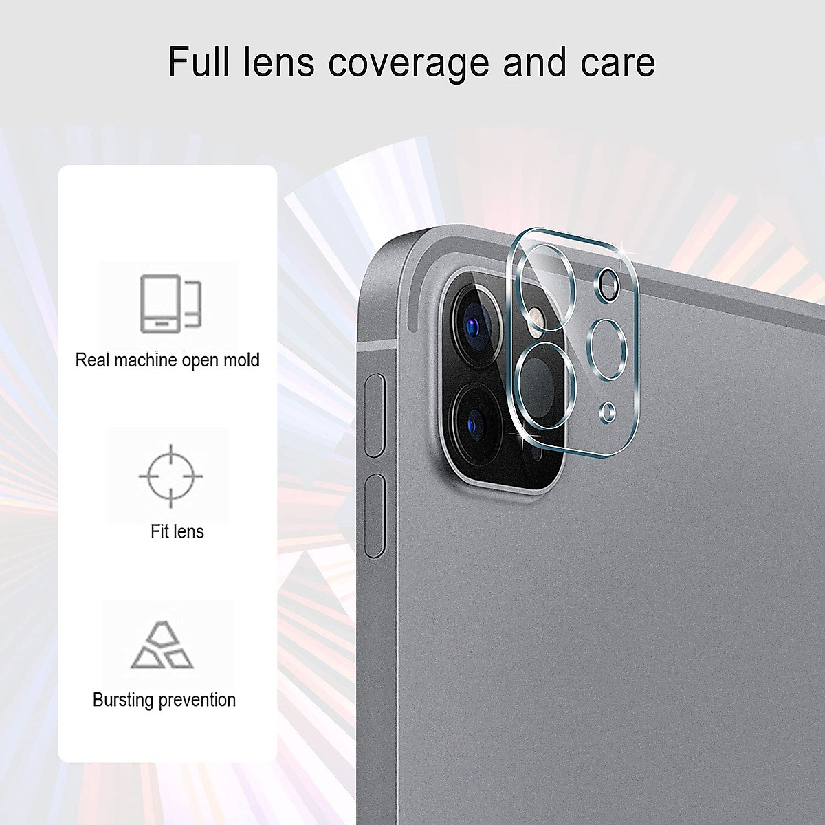 PULEN (2 Packs) for iPad Pro 12.9 2020/2021/2022 Screen Protector,HD Clear 9H Hardness Tempered Glass Compatible with Apple Pencil and Face ID (12.9 Inch)