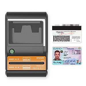 E-Seek M280 ID Reader - USB Flatbed Scanner & 2D Barcode Reader for Desktop