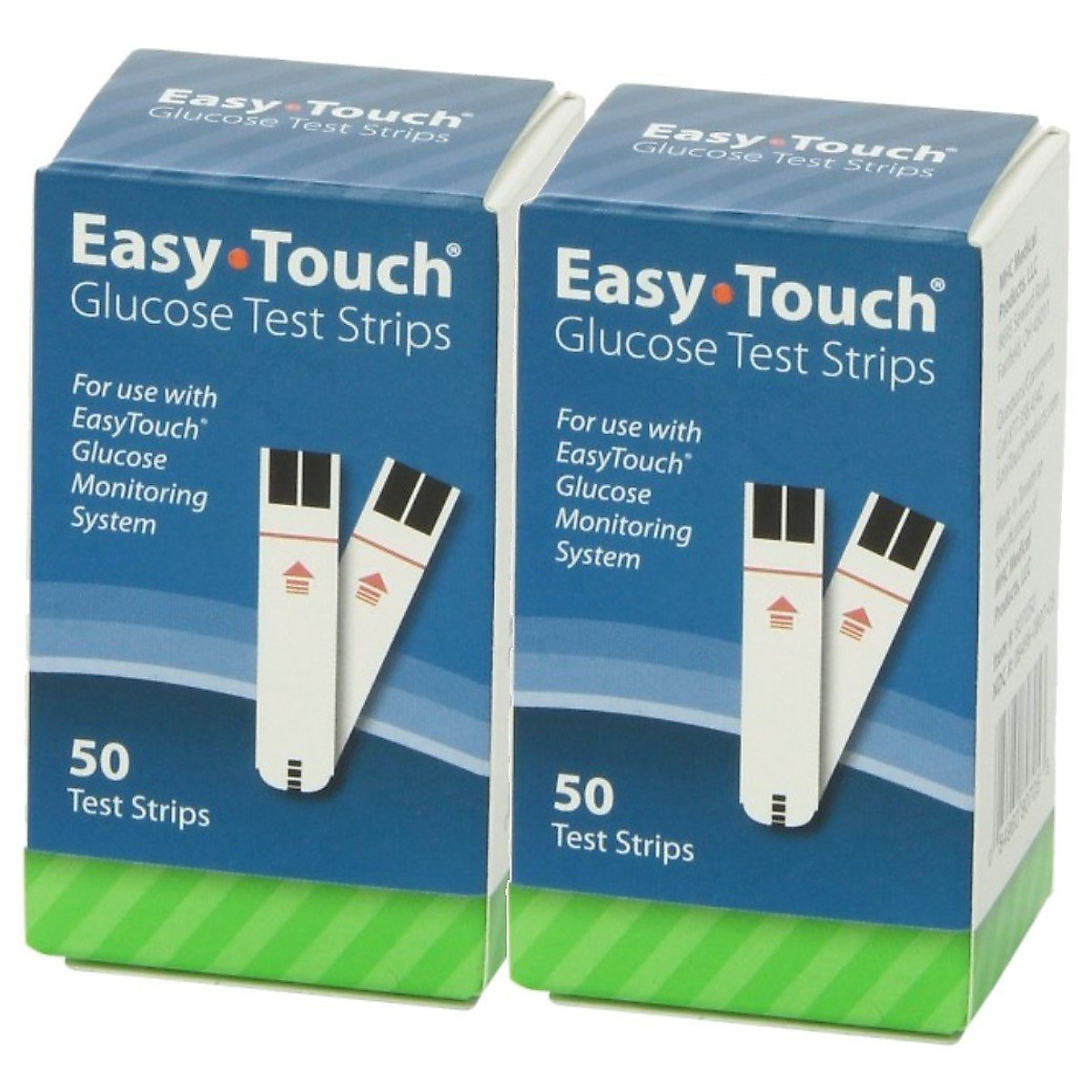 Easy Touch Diabetes Testing Kit - Easy Touch Meter, 100 Easy Touch Blood Glucose Test Strips, 100 Slight Touch Lancets 30g, Lancing Device and 100 Easy Comfort Alcohol Pads