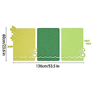 Felt Message Board Photo Wall, Creative Combination Cork Board Kindergarten Background Wall, DIY Work Display Board (3 Pieces)