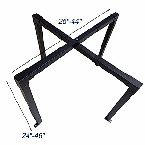 Nuwovwo AC Security Cage, Adjustable Height and Width, Steel Air Conditioner Cage for Round or Square Shape incl. Self-Tapping Screw