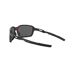 Oakley Men's OO9429 Siphon Rectangular Sunglasses, Scenic Grey/Prizm Black Polarized, 64 mm
